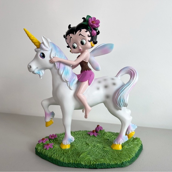 Betty Boop | Art | Betty Boop Fairy On Unicorn Figurine | Poshmark
